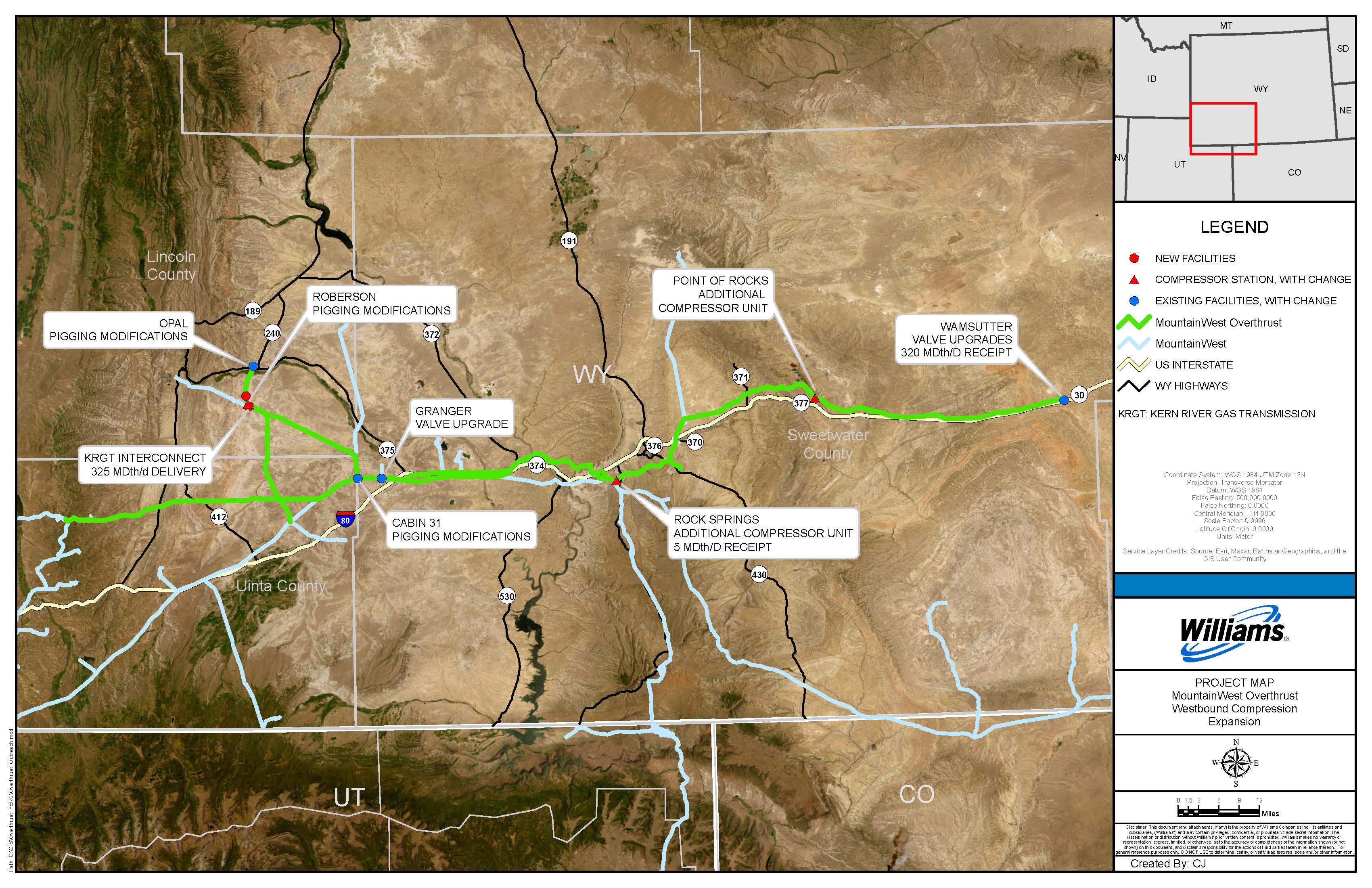 MountainWest Overthrust Westbound Compression Expansion | Williams ...